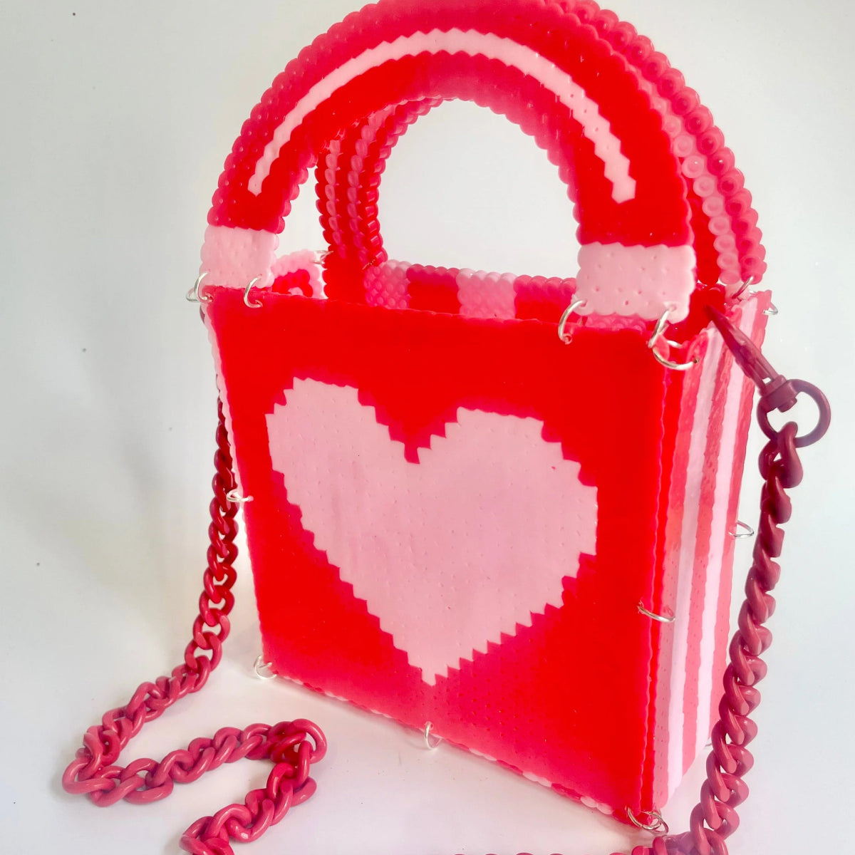 Jesse-Quins - Red Hearts Fuse Bead Bags | Geelong Artist – Jade and May