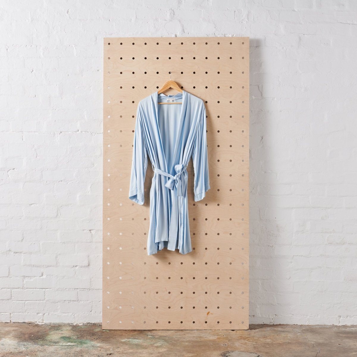 Bamboo Robe in Baby Blue | Sustainable Lounging – Jade and May